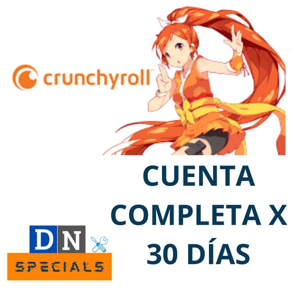 CRUNCHYROLL – Cuenta Completa x 30 días - DN Tienda Virtual de Tecnología